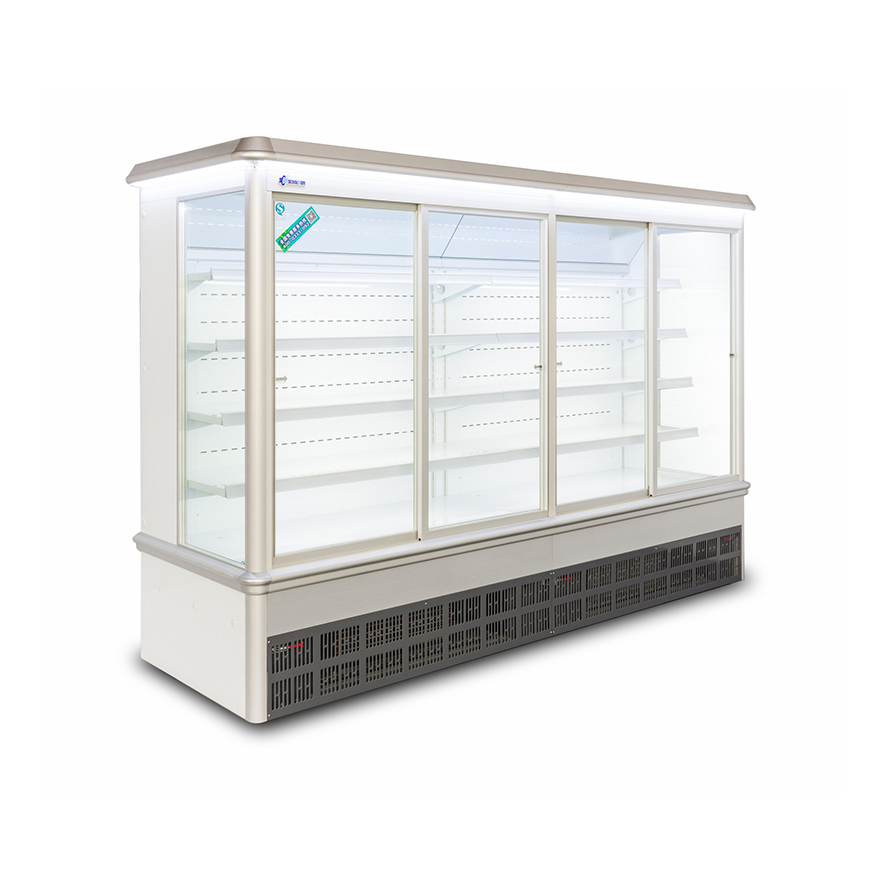 Plug-in Upright Air Cooling 2~8℃ Sliding Door Chiller